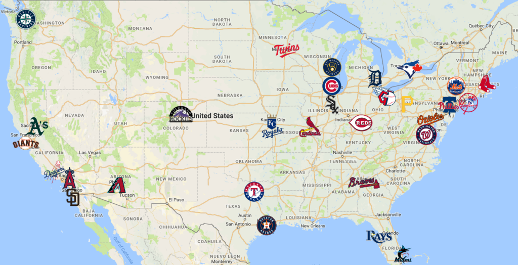 MLB Map - Sleepy Forest Sports